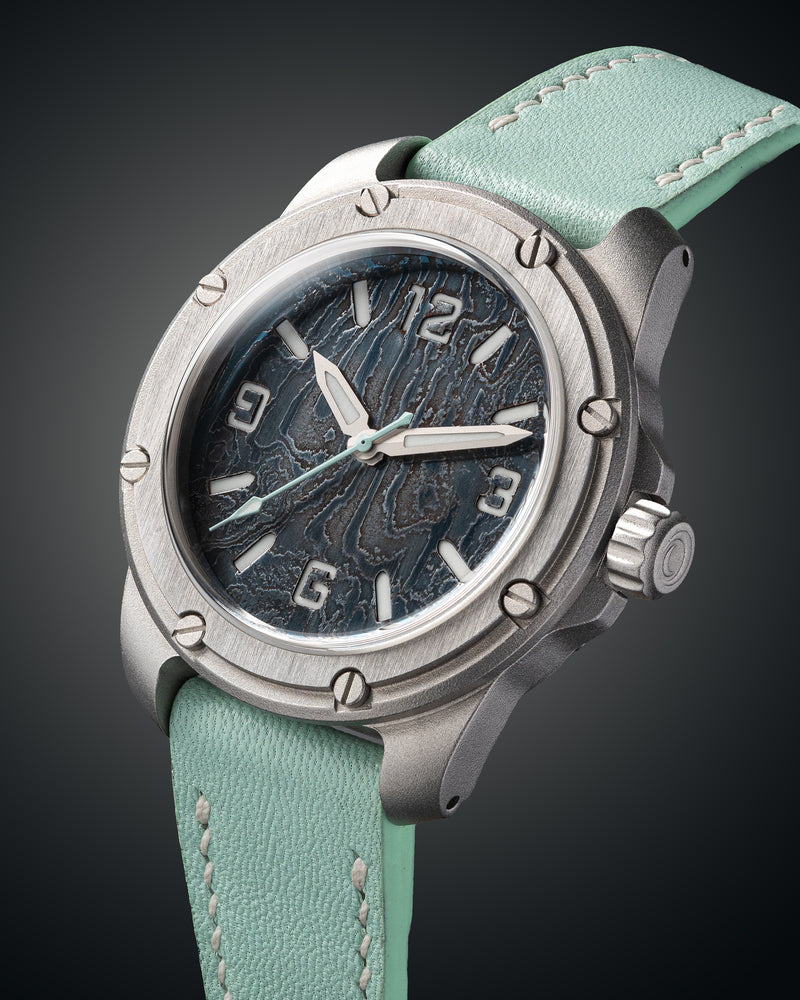 Neue Uhr: Sphaera Blue Damast